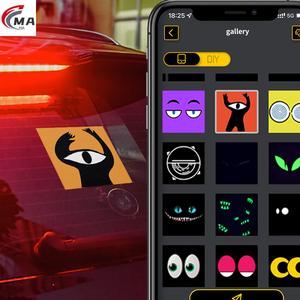 Jual 【In Stock Ma】Layar Led Di Jendela Belakang Mobil Kontrol Aplikasi ...