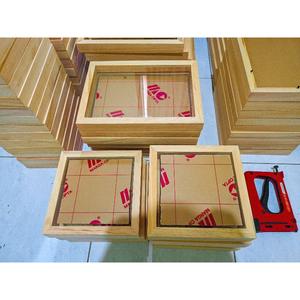 Jual SPACE 3CM!! Figura frame foto Bingkai Kayu 3D ukuran 20x20 25x25 ...