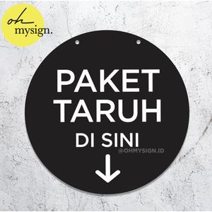 Jual SIGN PAKET TARUH DISINI PAPAN SIGN AKRILIK PAKET TARUH DISINI ...