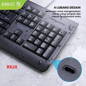 Jual ROBOT Keyboard Wired Portable Mini Office Keyboard Berkabel Ultra ...