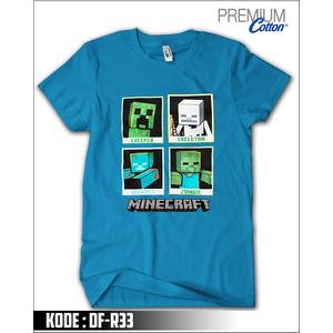 Jual Kaos Minecraft Premium Full Katun Baju Anak Minecraft #DF-R33 - 11 ...