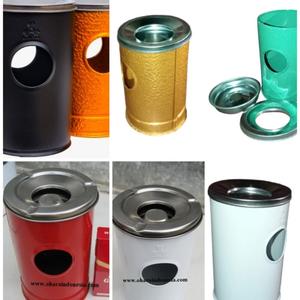 Jual FANCY DUSTBIN MERAH DOFF /TEMPAT SAMPAH MINI/ASBAK MINI/ASBAK ...