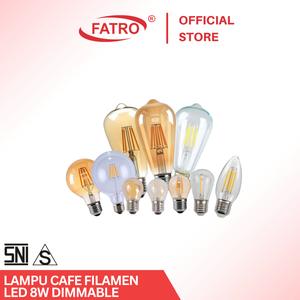 Jual FATRO LAMPU CAFE FILAMEN LED 8W DIMMABLE / LAMPU EDISON FILAMEN ...