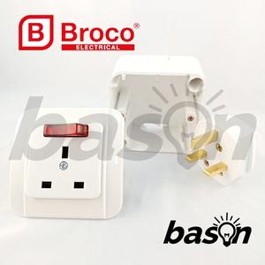 Jual Broco Galleo Bsi Socket Outlet Ac Set Ob 13A White - Stop Kontak ...