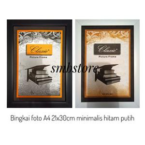 Jual Bingkai frame figura pigura pigora foto A4 21x30cmhitam putih ...