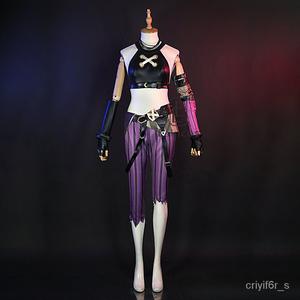 Jual Game LOL Arcane Jinx Cosplay Halloween Costume Jinx Uniform Suit ...