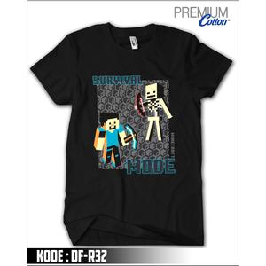 Jual Kaos Minecraft Premium Cotton Baju Anak Minecraft #DF-R32 - 9-10 ...