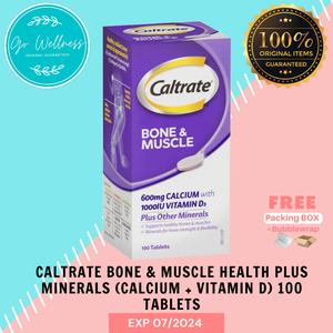 Jual Caltrate Bone Muscle Health Plus Minerals Calcium Vitamin D 100 ...