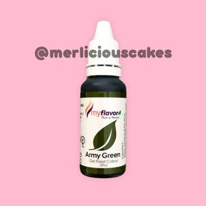 Jual Army Green Gel My Flavor Food Color Food Colour Pewarna Makanan ...