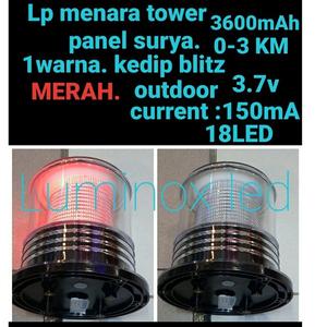 Jual lampu signal navigasi led solar panel surya 18led menara tower led ...