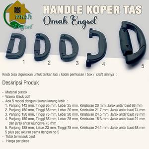 Jual Handle koper Gagang tas 15 x 6 cm JT.H2 Briefcase Handle koper ...