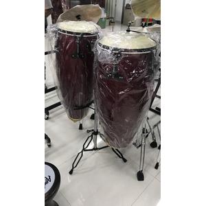 Jual Double Bongo Besar Jumbo Red Alat Musik Tradisional Lengkap Stand ...