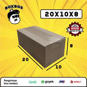 Jual KARDUS BOX uk 20x10x8 CM Kotak Packaging Corrugated SHEET POLOS ...