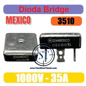 Jual Dioda Bridge 3510 MEXICO 35A 1000V U.S.A Diode Jembatan Kotak ...