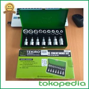 Jual sok bintang star bit 16 pcs - star bit socket set 16 pcs tekiro ...