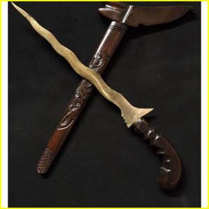Jual pisau keris kuningan tradisional besar - keris ukuran 35 AA2772 ...