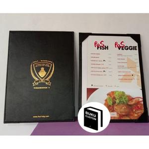 Jual COVER BUKU MENU A4 A3 Kulit 1 lembar Halaman -BUKU RESTORAN CAFE ...