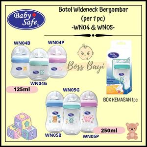 Jual BABY SAFE Wide Neck Bottle 125ml250ml - Botol Susu Dot Wide Neck ...