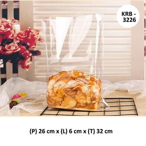 Jual Plastik packaging roti tawar KRB-3226 -100pc plastik bening pla ...