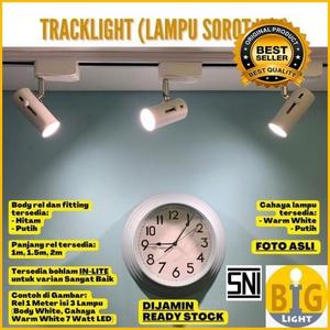 Jual Track Light Set Set Lampu Sorot Rel 2 Meter Isi 5 Lampu Original ...