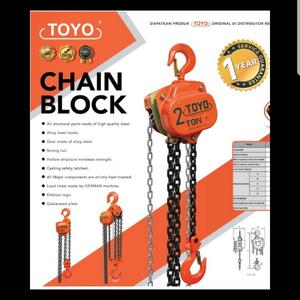 Jual 0.5T 500KG CHAIN BLOCK TOYO JAPAN HEAVY DUTY BERGARANSI Best ...