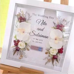 Jual MAHAR FRAME GUNUNG WAYANG PIGURA BINGKAI MAS KAWIN LOGAM MULIA ...
