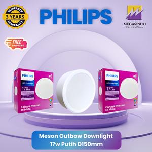 Jual Meson 59472 150 17W Philips LED Downlight Outbow Bulat - Kuning ...