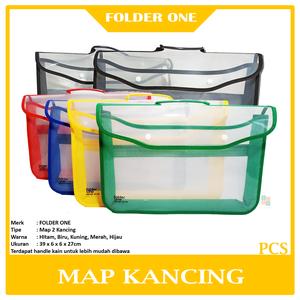 Jual FOLDER ONE - Map Kancing Plastik Dengan Jaring Kantong - Pcs ...