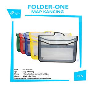 Jual FOLDER ONE - Map Kancing 2 Penyimpanan File - Black - Pcs - Hijau ...