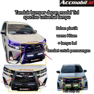 Jual Tanduk Bumper Depan Model Trd Universal Plus Lampu - Kota Surabaya ...