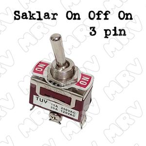 Jual \/ Saklar 3 pin/ Switch ON OFF ON BESI 3 PIN - Kota Denpasar ...