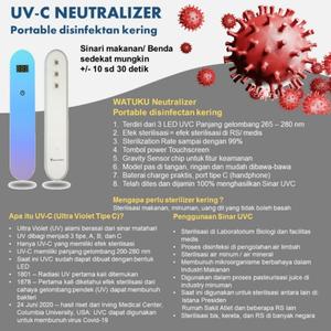Jual STERILIZER UV-C WATUKU DESINFEKTAN KERING SINAR UVC BASMI VIRUS ...