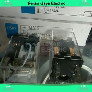 Jual Relay MY2 8 pin kaki Coil 220vac 12vdc 24vdc Fort - Jakarta Pusat ...