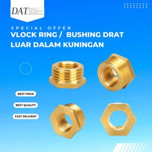 Jual 1/2" x 1/4" Vlock Ring Bushing Kuningan Drat Male 1/2 x Female 1/4 ...