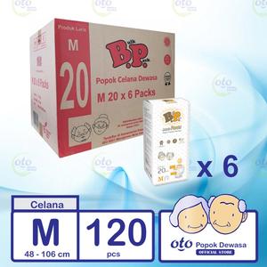Jual BP Popok Dewasa PANTS Diapers model Celana ukuran M isi 20 pcs x 6 ...