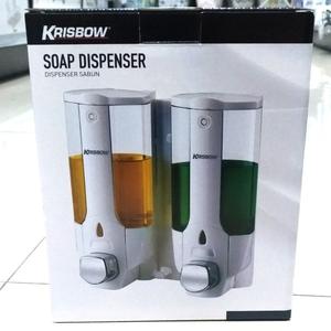 Jual Soap Dispenser Krisbow Double, tempat sabun, shampo cair isi 2pcs ...