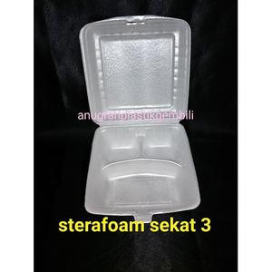 Jual Sterafoam Nasi Sekat 3 Foam Kotak Nasi Sekat - Kota Surabaya ...