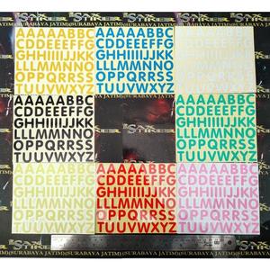 Jual stiker cutting huruf A sampai Z abjad alphabet besar 14,5cmx12,5cm ...