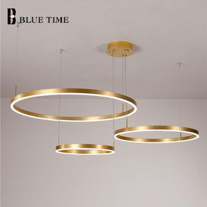 Jual SWA Modern Aluminum Light Rings Led Chandelier Lighting For ...