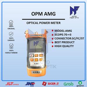 Jual OPM Optical Power Meter/ Fiber Optik cable tester OPM Kuning AMG ...