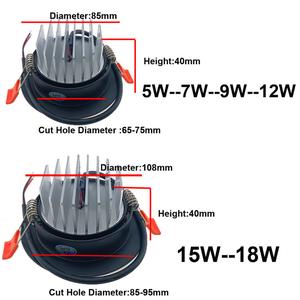 Jual SWA IP65 Outdoor LED Waterproof Downlight Dimmable 220V 7w 9W ...