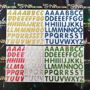 Jual stiker timbul abjad huruf alphabets ukuran besar 14,7cmx13,4cm ...