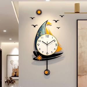 Jual Jam Dinding Jam Ruang Tamu Model Perahu Layar Untuk Kamar Anak ...