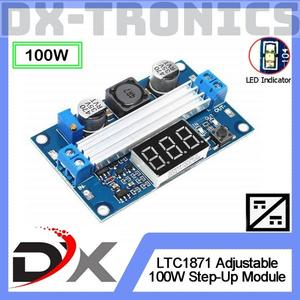 Jual LTC1871 Step Up Boost Converter DC-DC with Voltmeter 100W ...