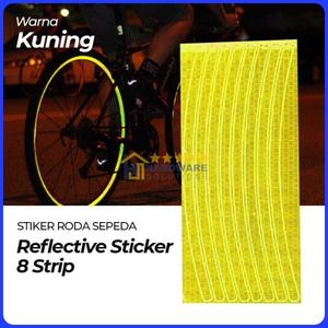 Jual Stiker Roda Sepeda Bicycle Wheel Reflective Sticker 8 Strip - A ...