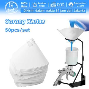 Jual 50pcs Mesh Kertas Saringan Cat Filter Corong Nylon Paper Paint ...