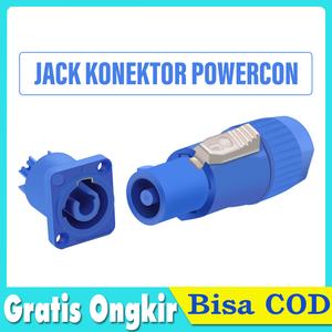 Jual Jack Connector Powercon Biru Soket Powercon Jek Konektor Powercon ...