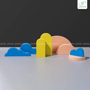 Jual Properti Foto Irregular Shape Photo Props Aesthetic Pill Shape ...