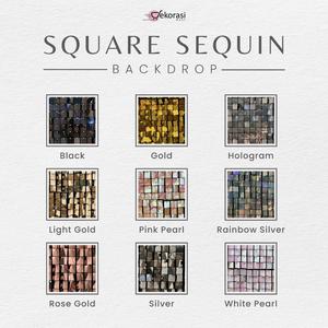 Jual TERMURAH Square Sequin Tile Backdrop Sequin Backdrop Dekorasi ...