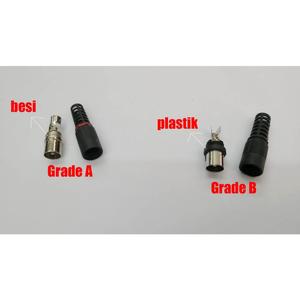 Jual Jek Antena TV male PVC GRADE A - CP - JEK HITAM cowo Jek Plastik ...